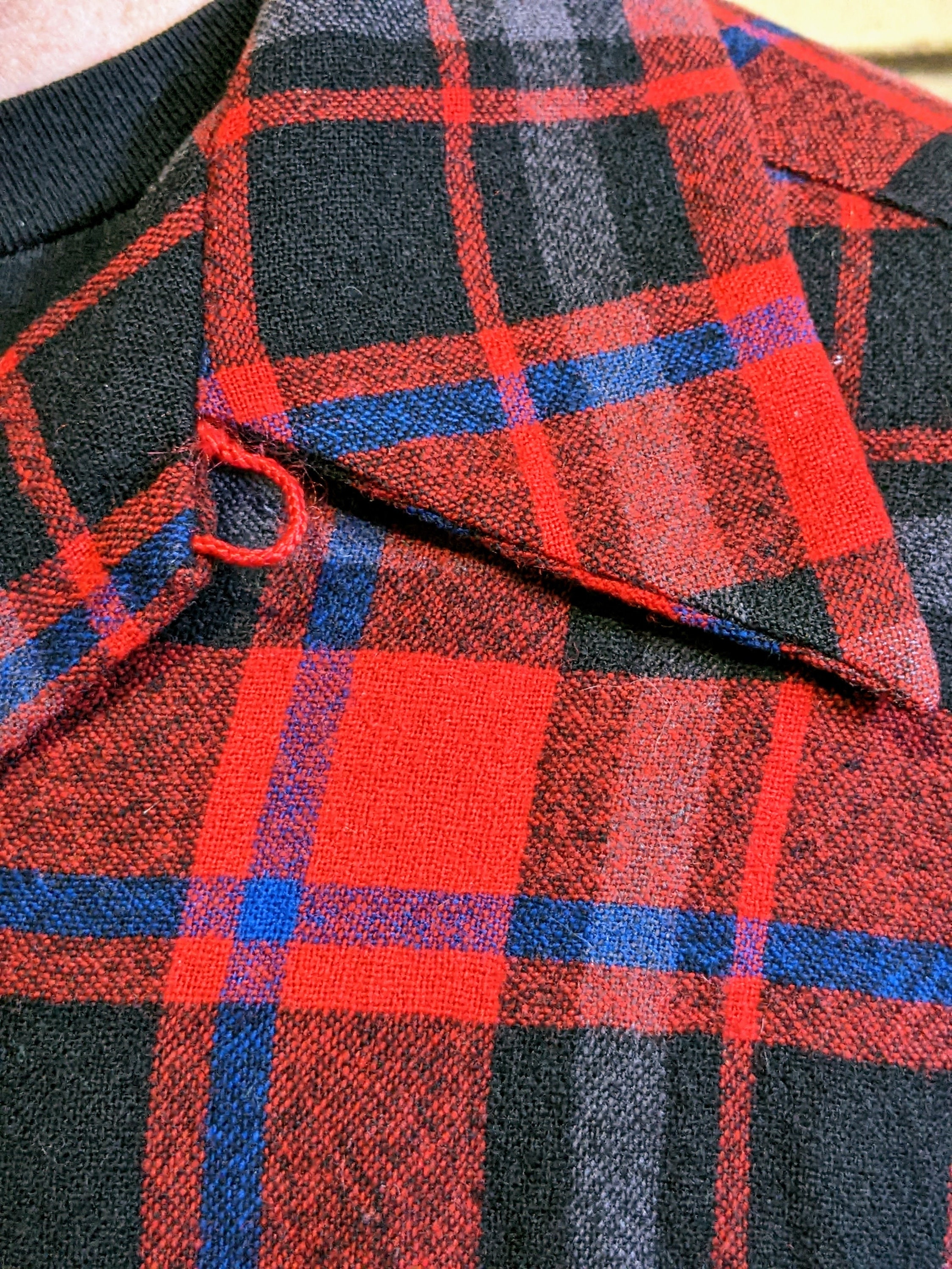 1960s Pendleton Red Plaid CPO Jacket - Etsy