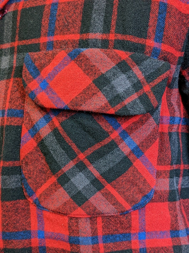 1960s Pendleton Red Plaid CPO Jacket - Etsy