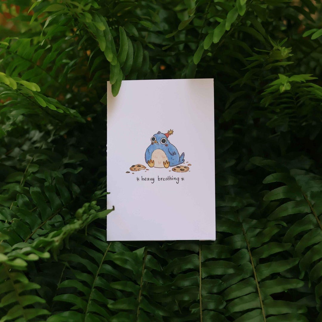 Derpy Bird Birthday Card | Silly Animal Greeting Card (A6) - Etsy