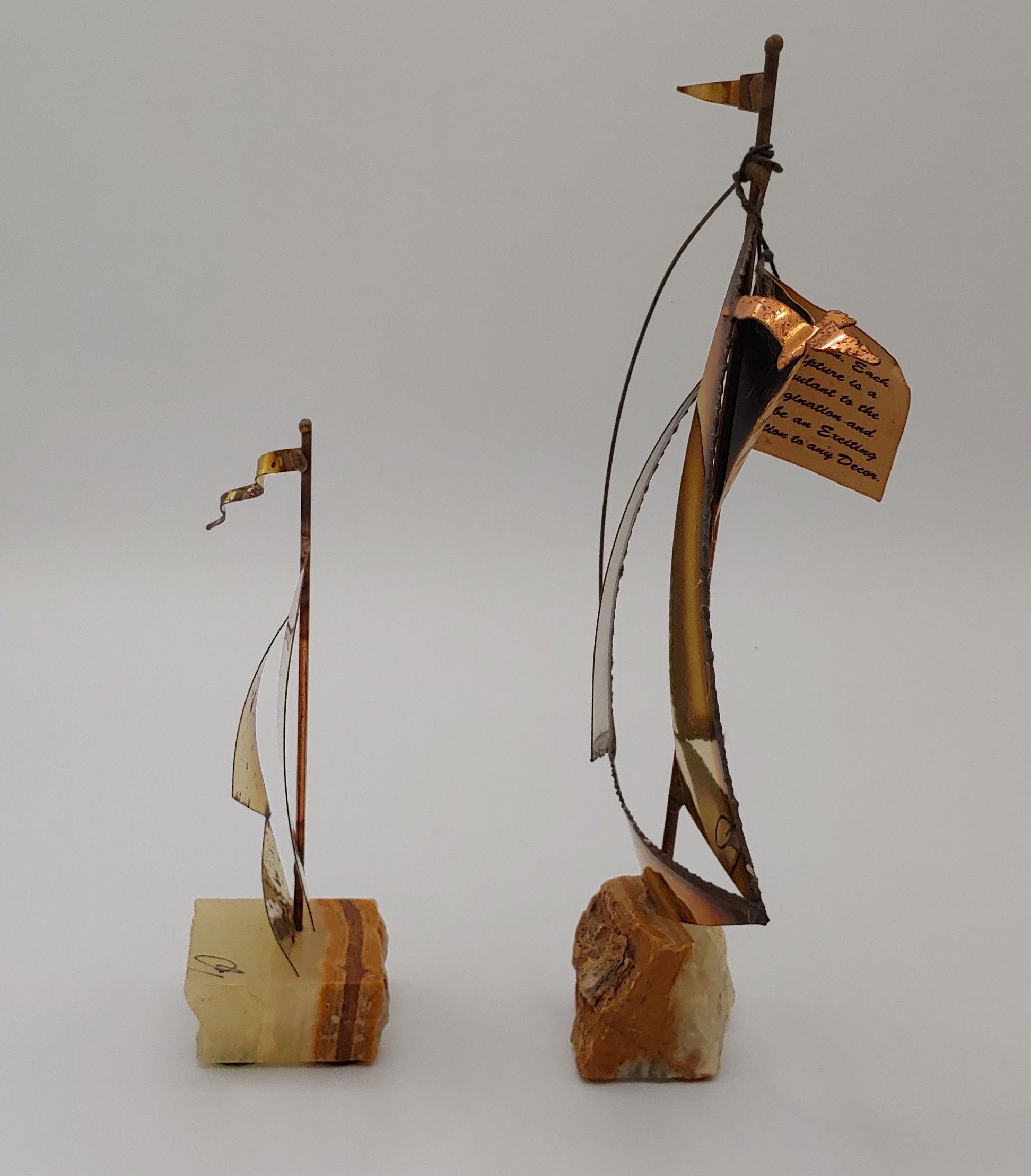 Two Signed Vintage Mario Jason Sculptures - Etsy