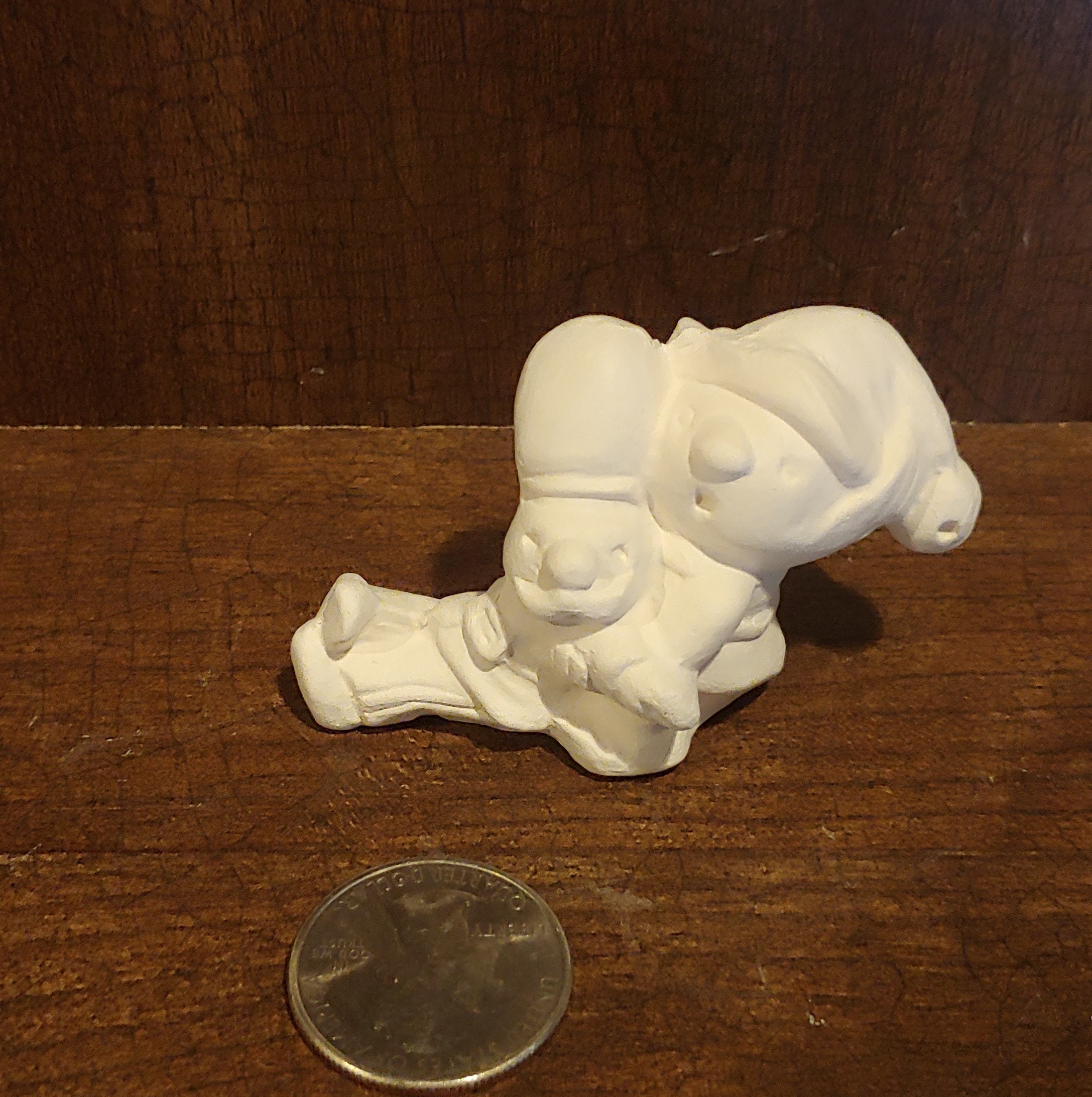 Ceramic Bisque 4 Tiny Elves-poured From Vintage Mold - Etsy