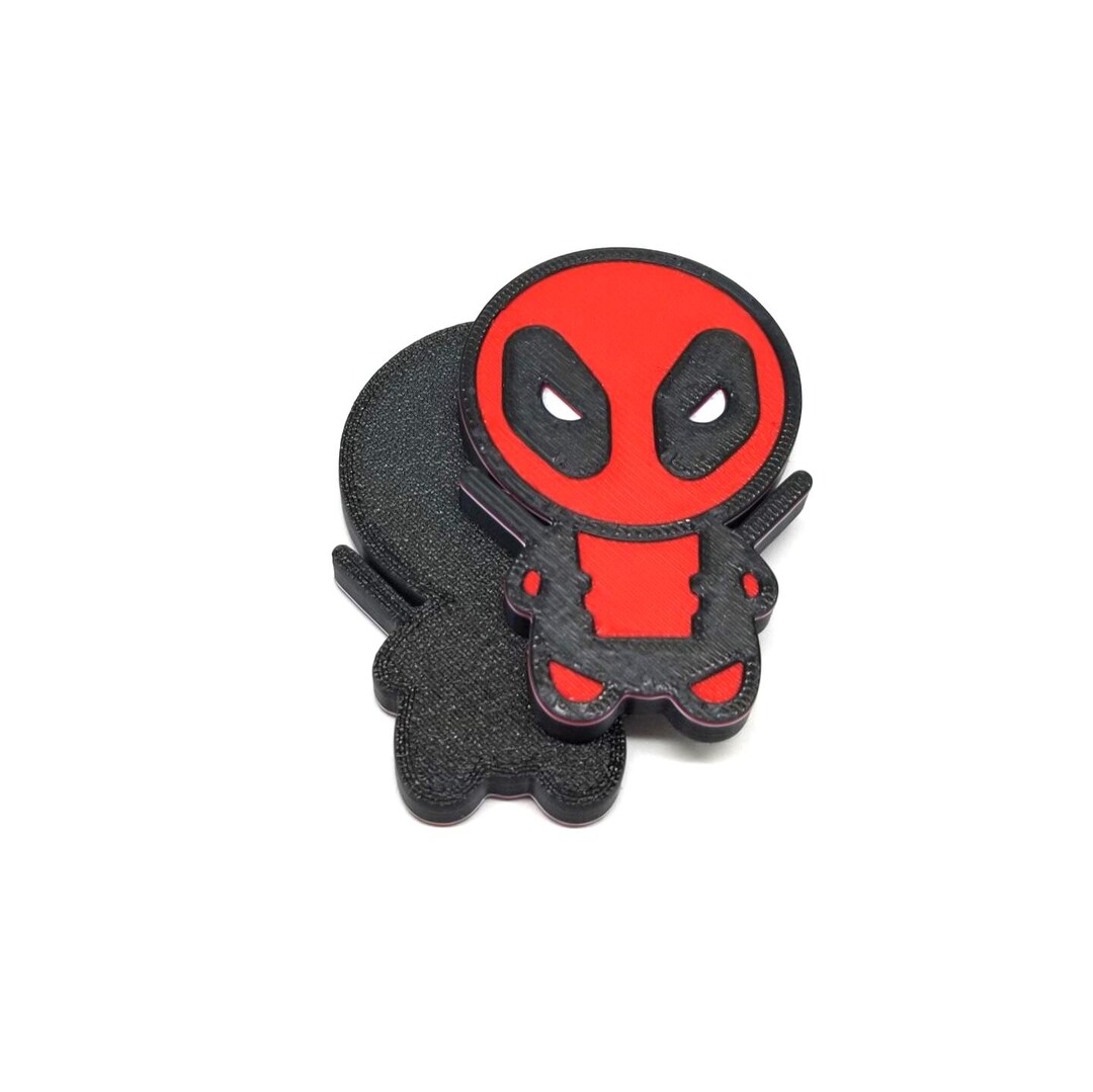 3D Printed Cute Deadpool Figure Sliding Magnetic Fidget Toy | Adorable ...