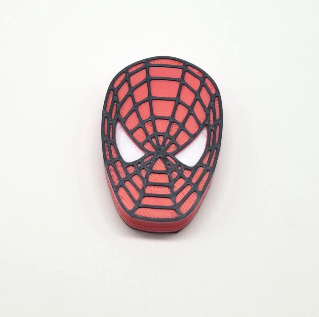Spider-man-inspired Face Magnetic 2 Part Fidget Slider: Stress Relief ...