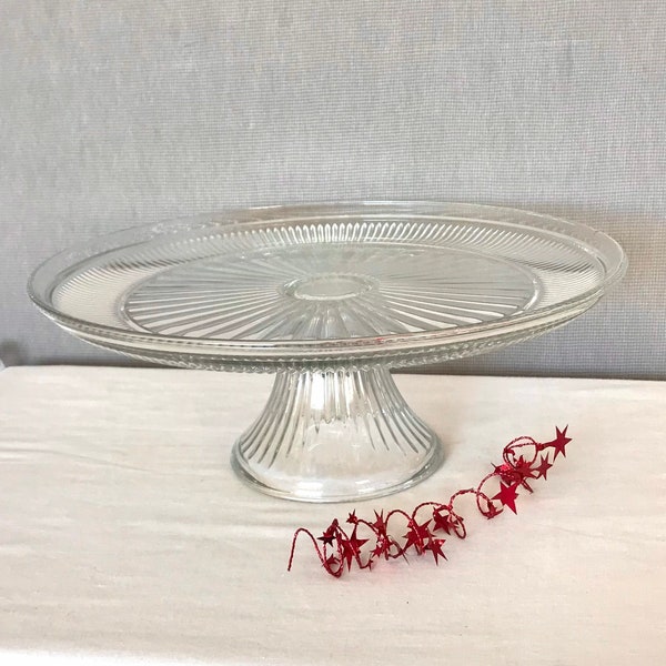 Glass Cake Stand - Etsy