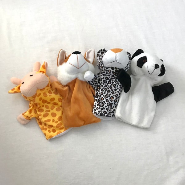 Plush Animal Hand Puppets - Etsy