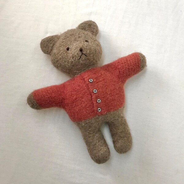 Wool Teddy Bear - Etsy