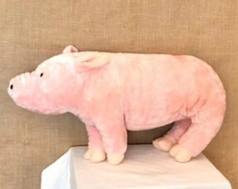 Large Stuffed Pig - Etsy