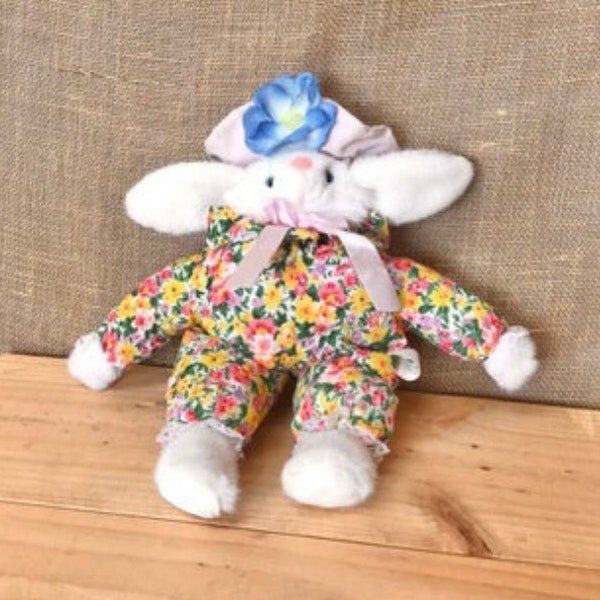 French White Rabbit Plush - Etsy