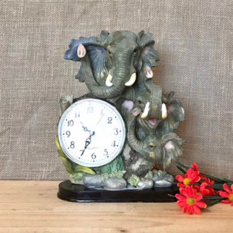 Elephant Clock - Etsy