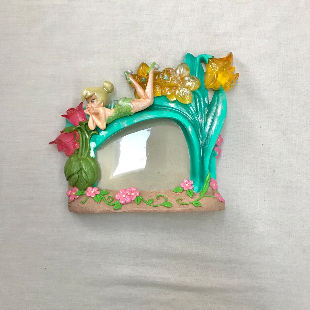 Vintage Tinker Bell Photo Frame Adorable Floral Flower 3D Tinkerbell ...