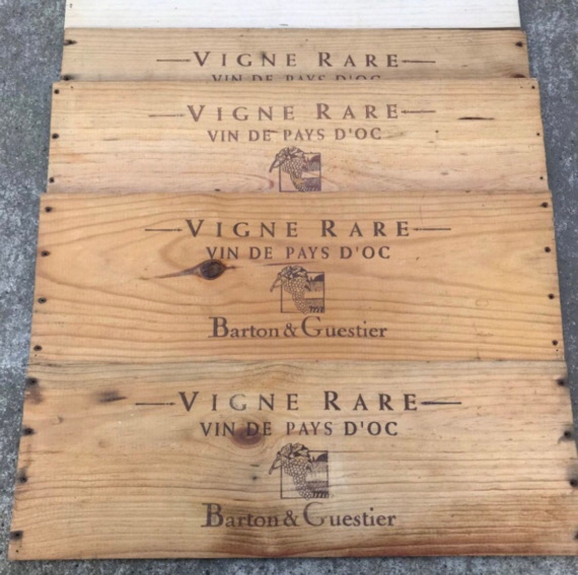 Set 7 Wine Box Panels Vintage Wooden Wood Panels Sides Wine - Etsy