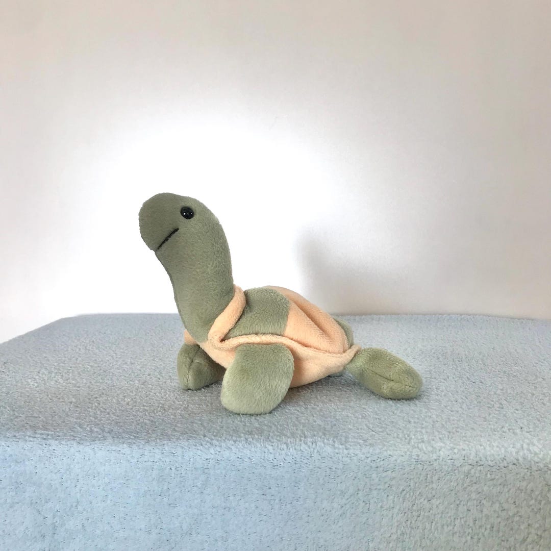 Vintage Baby Plush Sea Turtle Plushie Toy Green Sea Turtle Stuffed ...