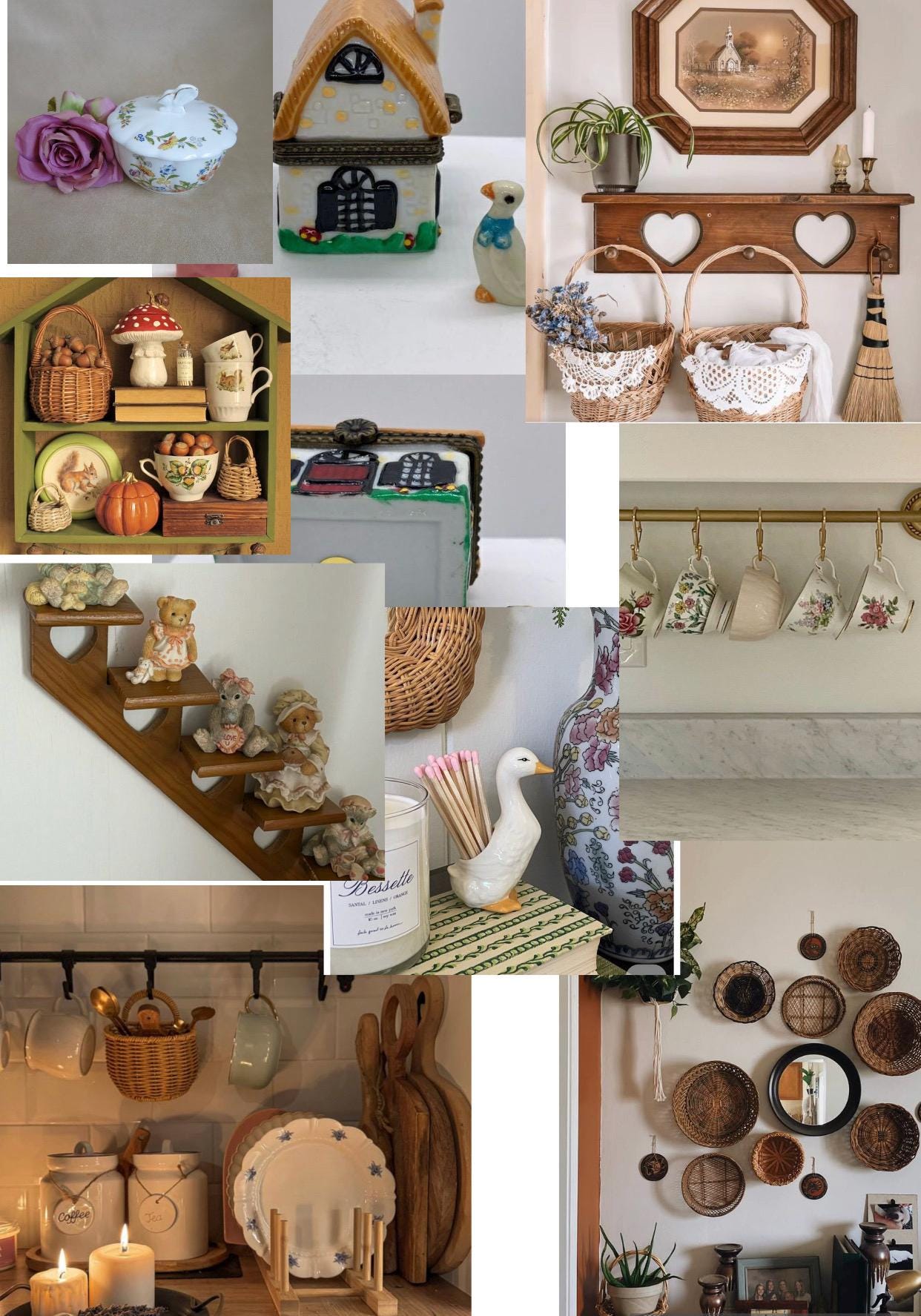 Home Decor Mystery Bundle Cottage Core Grandma Core Bookshelf Bookend ...