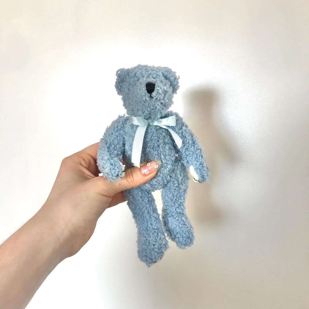 Vintage Bluebeary the Bear TY Teddy Bear Plush Stuffed Animal the ...