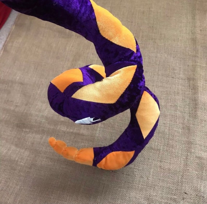 Large Purple Stuffed Snake Diamondback Rattlesnake Plush Toy - Etsy