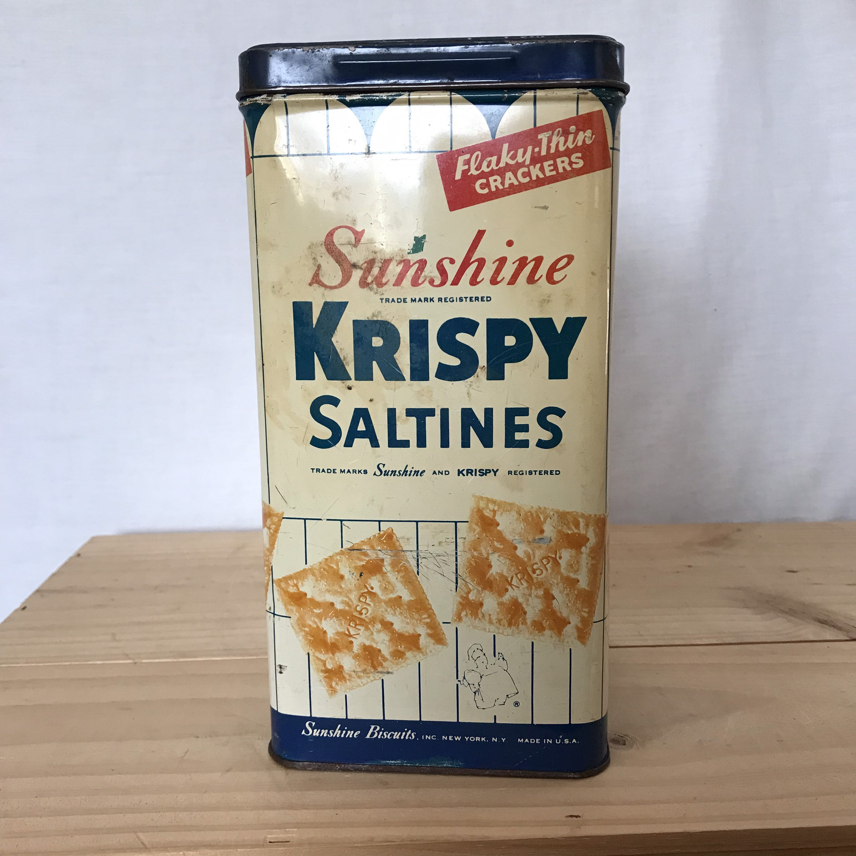 1950s Sunshine Krispy Saltine Cracker Metal Tin Container 50s - Etsy