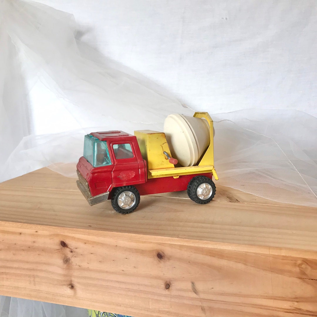 Vintage Hercules Bandai Cement Truck Model Japanese Steel Toy ...