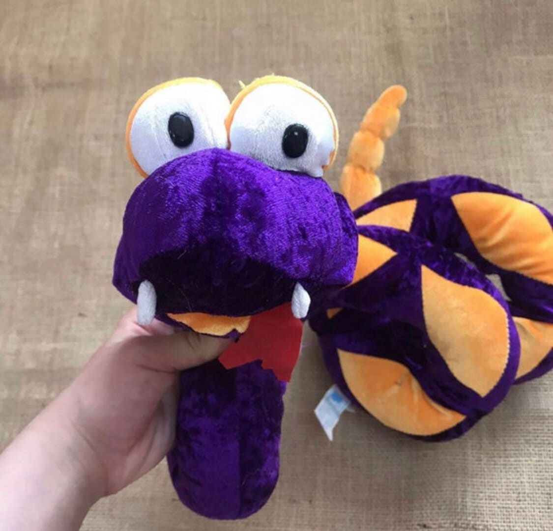 Large Purple Stuffed Snake Diamondback Rattlesnake Plush Toy - Etsy