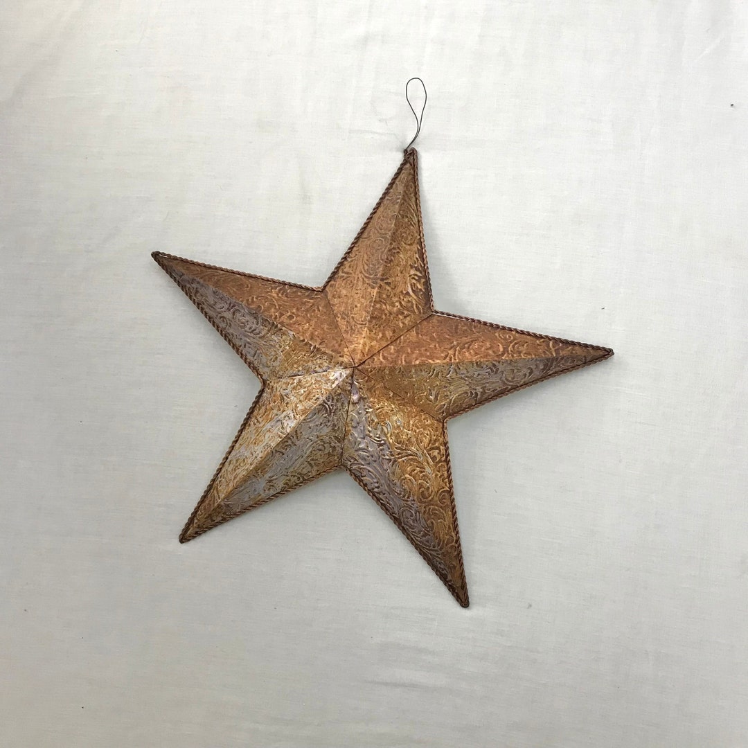 Large Rustic 17 Rusted Barn Star Wall Decor Art Tin - Etsy