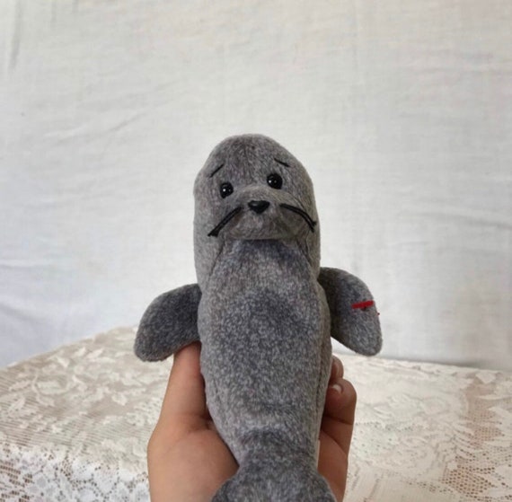 Vintage TY Slippery the Seal Beanie Baby 1990s 90s Plushie - Etsy