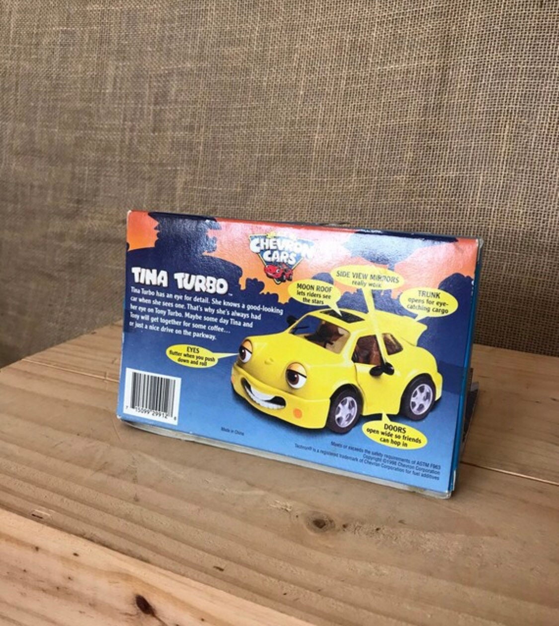 Vintage Tina Turbo the Chevron Cars Toy Car Yellow Collectible - Etsy