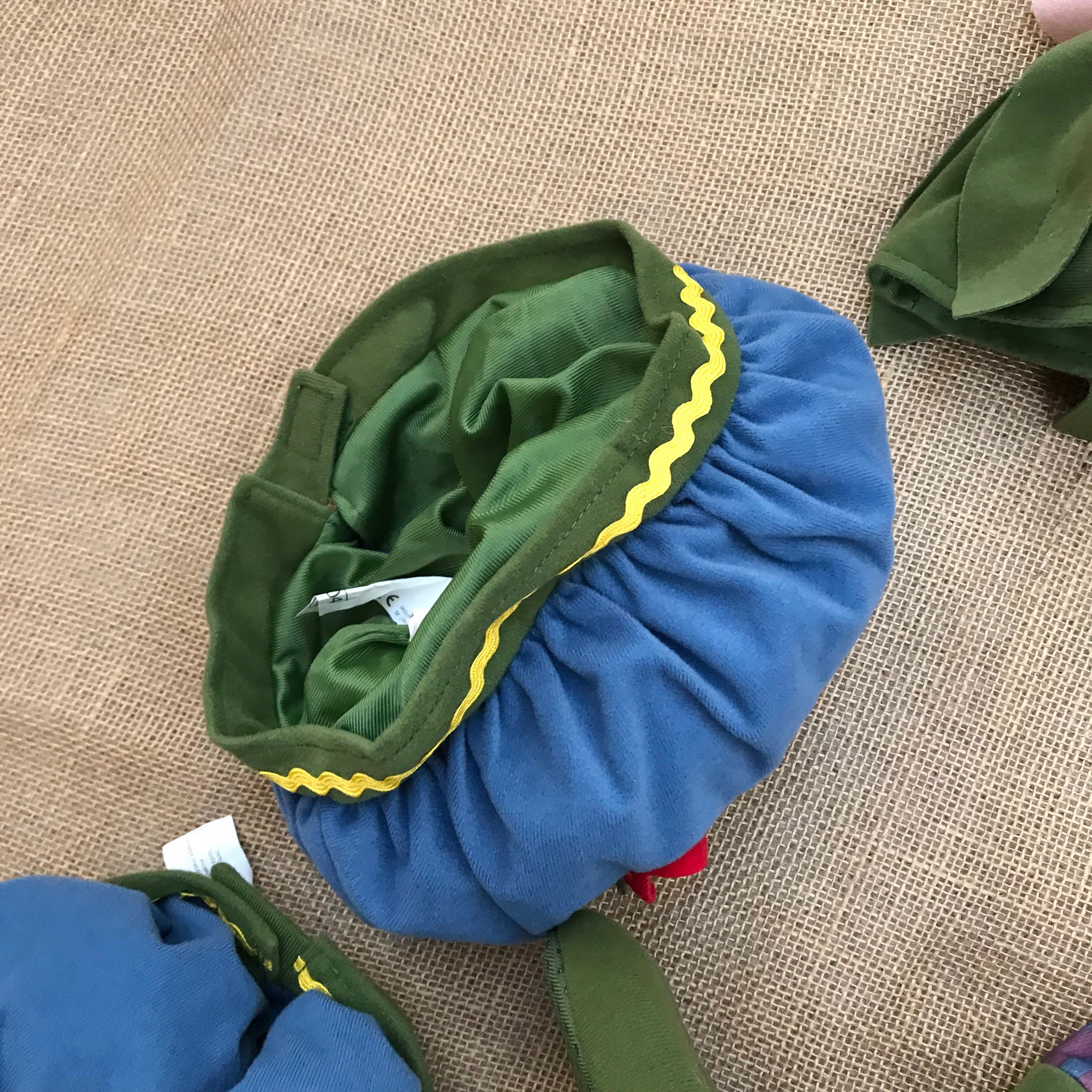 Set of 4 Kids Fairytale Dress up Costume Hats Elf Shoes Goblin Fairy ...