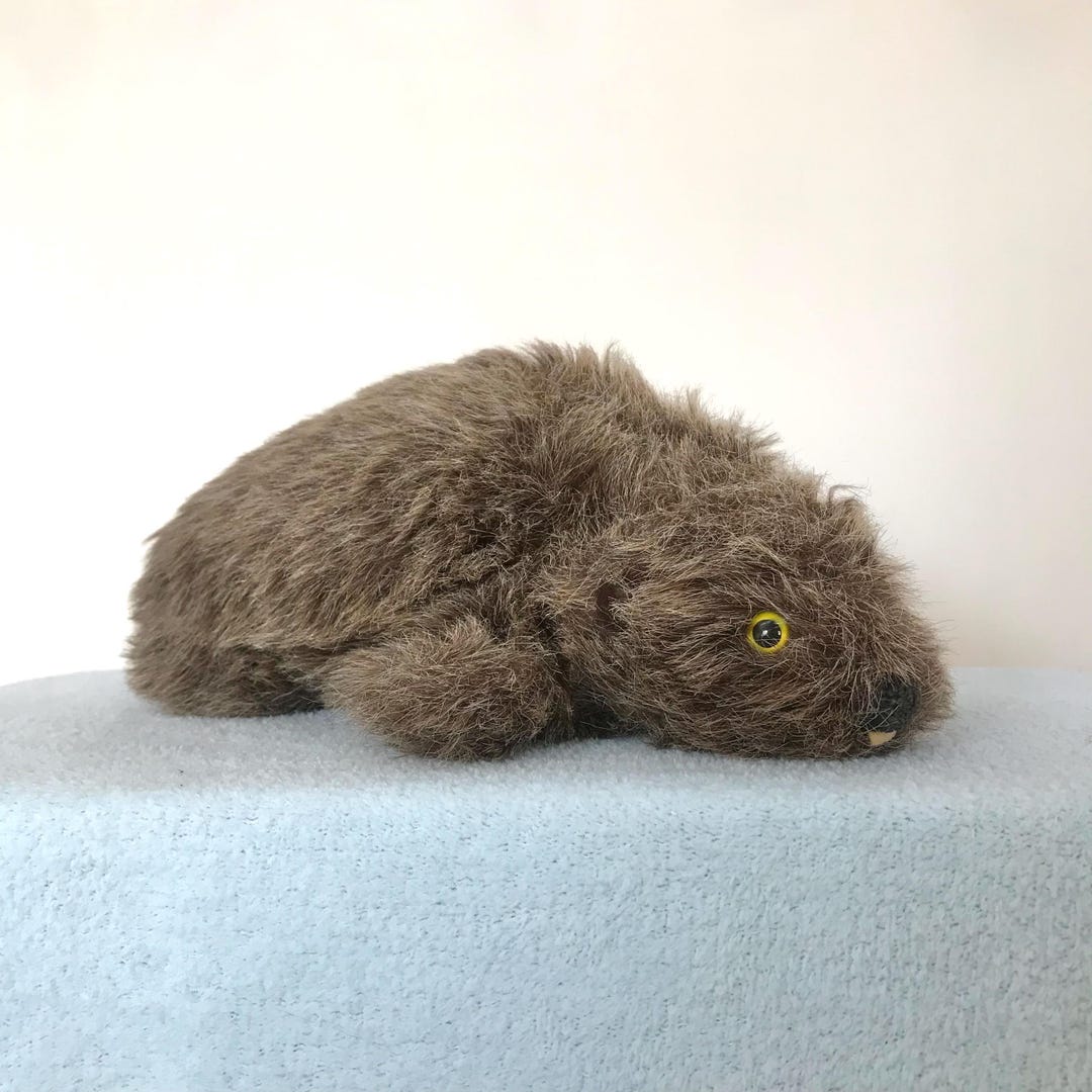 Fluffy Beaver Bear Plushie Folkmanis Hand Puppet Stuffed Animal Teddy ...