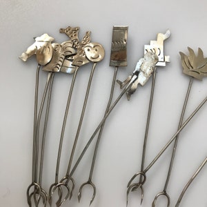 Set of 12 Stainless Steel Food Picks Party Pick Toothpicks Charcuterie ...