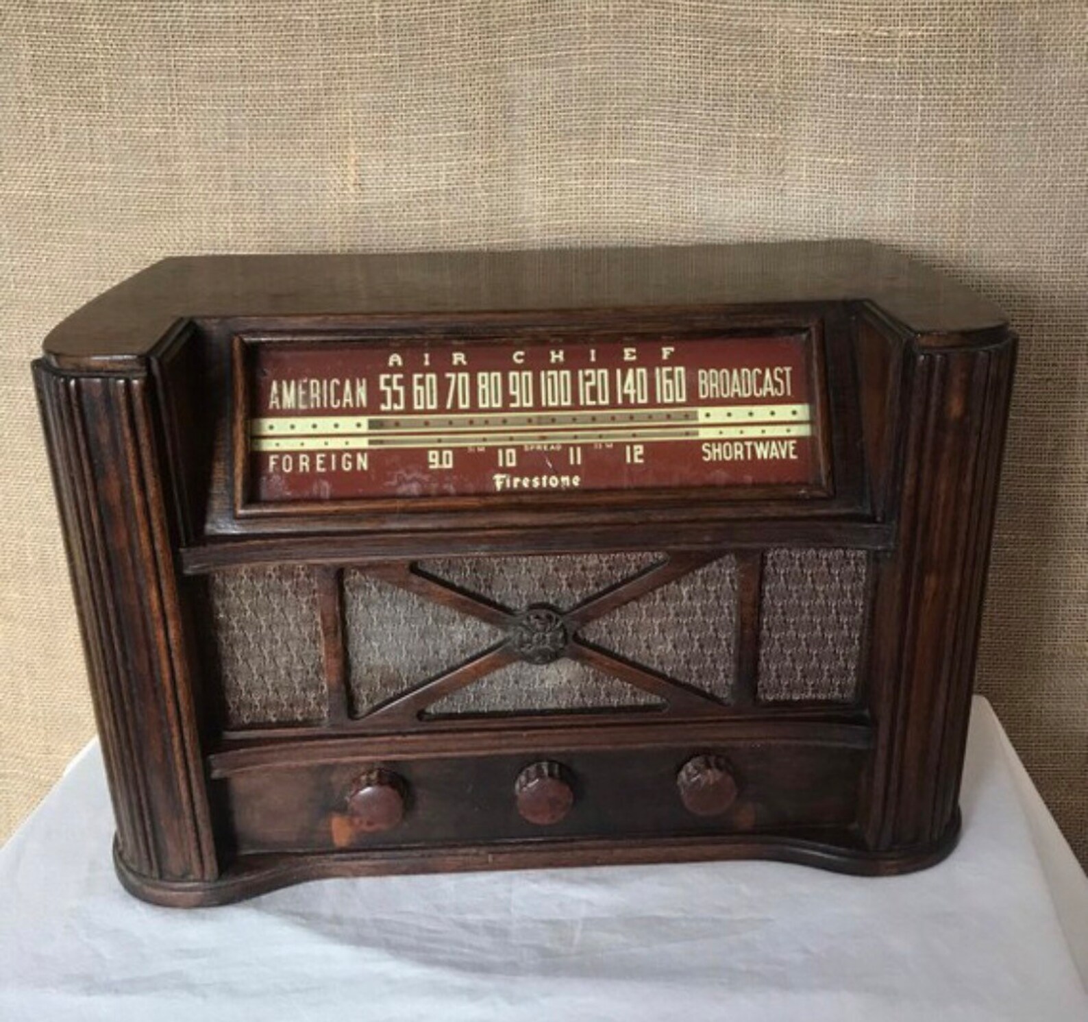 Vintage 1940s Air Chief Firestone Radio Art Deco Art Deco - Etsy
