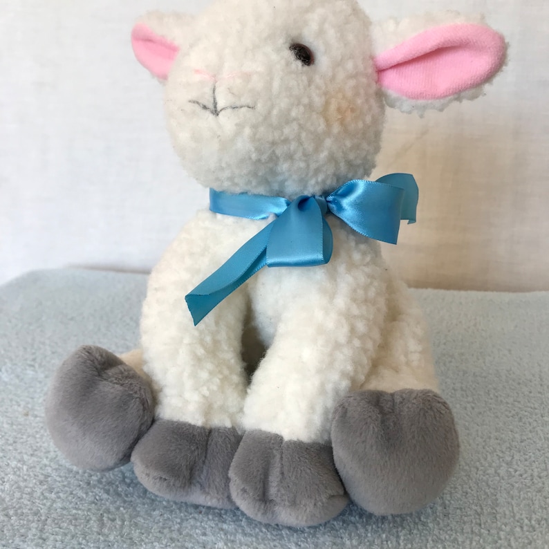 Fluffy Baby Lamb Plushies Nursery Decor Hallmark Lamb Baby Sheep ...