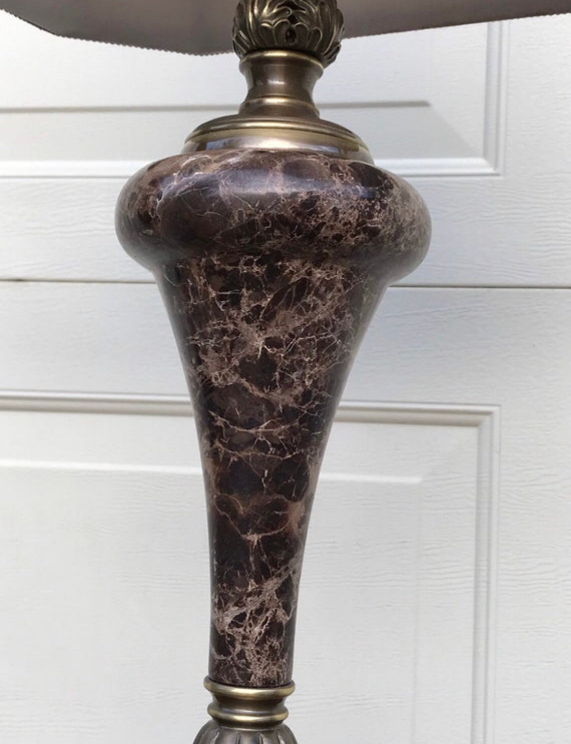 Vintage Black Marble Lamp Base Brass Victorian Decorative - Etsy