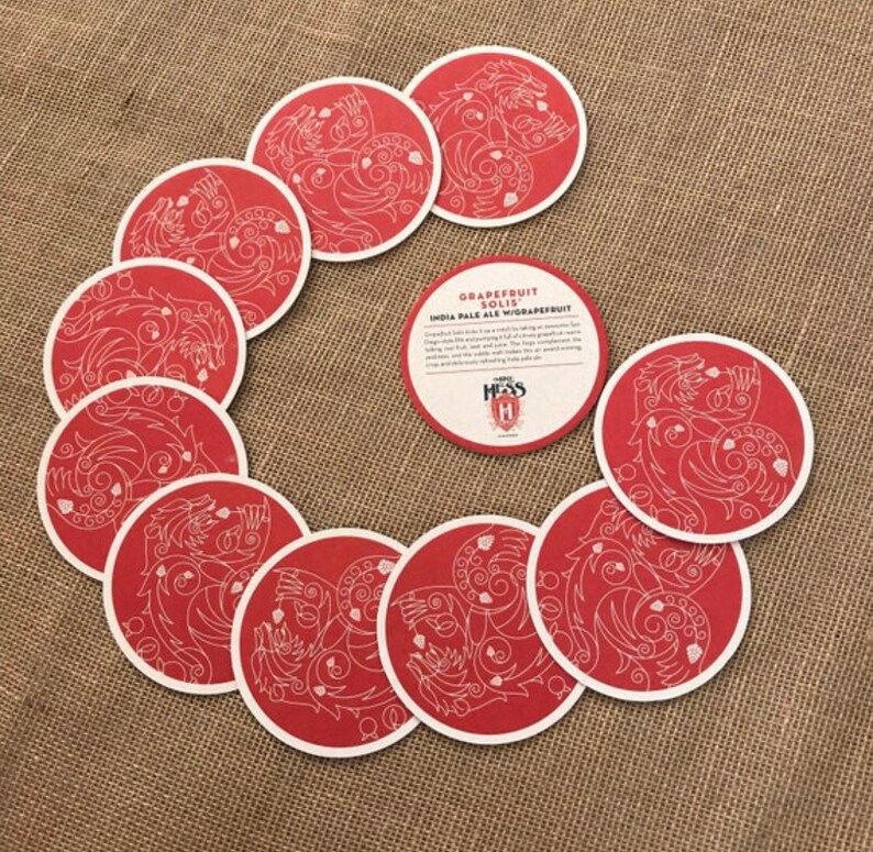 Vintage Set of 20 Advertising Coasters Paper Beer Pub Drink - Etsy