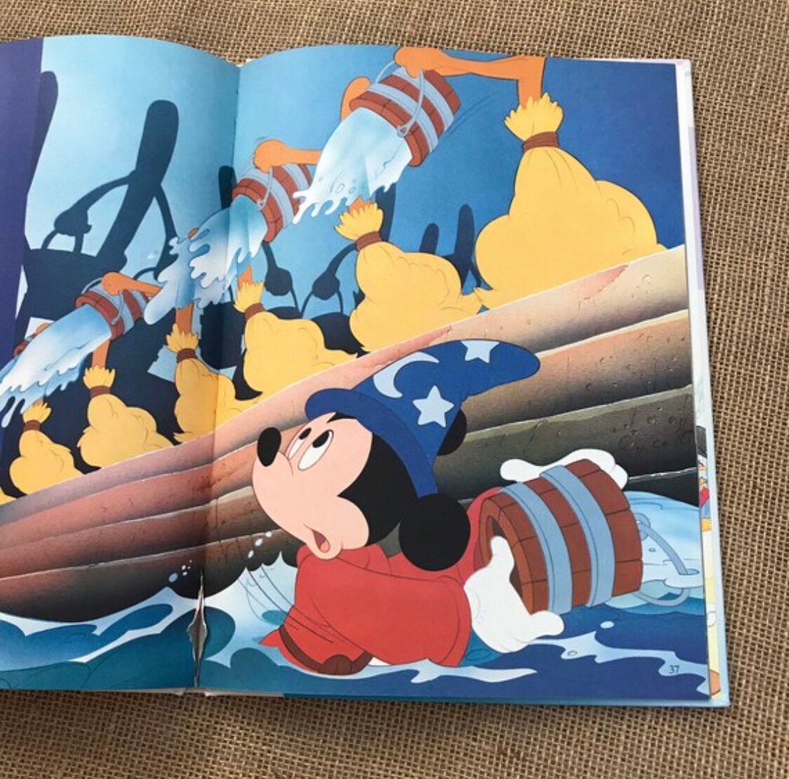 Vintage 1992 the Sorcerer's Apprentice Disney Hardcover Picture Book ...