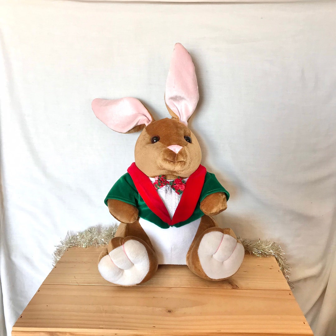 Vintage Large Velveteen Rabbit Plush Toy 1990s Toys R Us Christmas ...