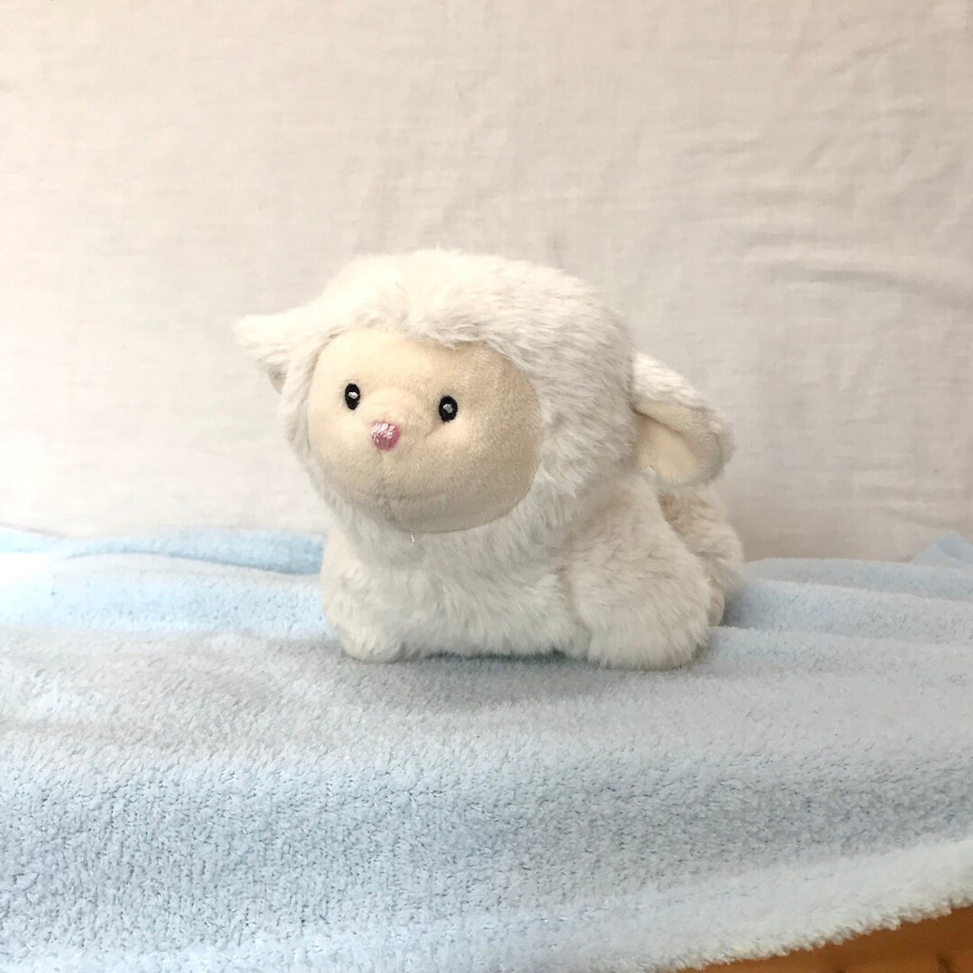 Chubby Fluffy Baby Lamb Plushies Nursery Decor Baby Sheep Stuffed ...
