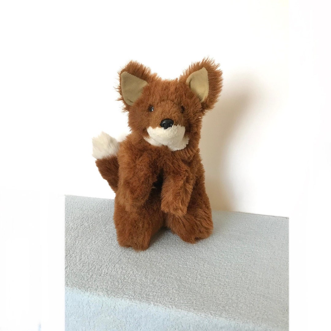 Fluffy Red Fox Stuffed Animal Cute Plushie Plush Hand Puppet Childrens ...