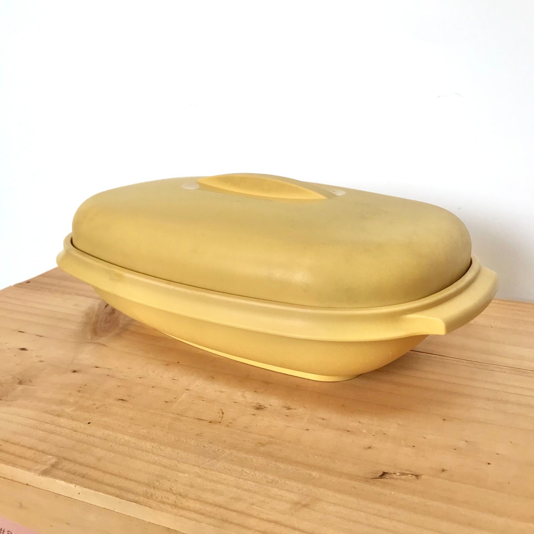 Vintage Tupperware Vegetable Steamer Dish Harvest Gold Rice Steamer ...