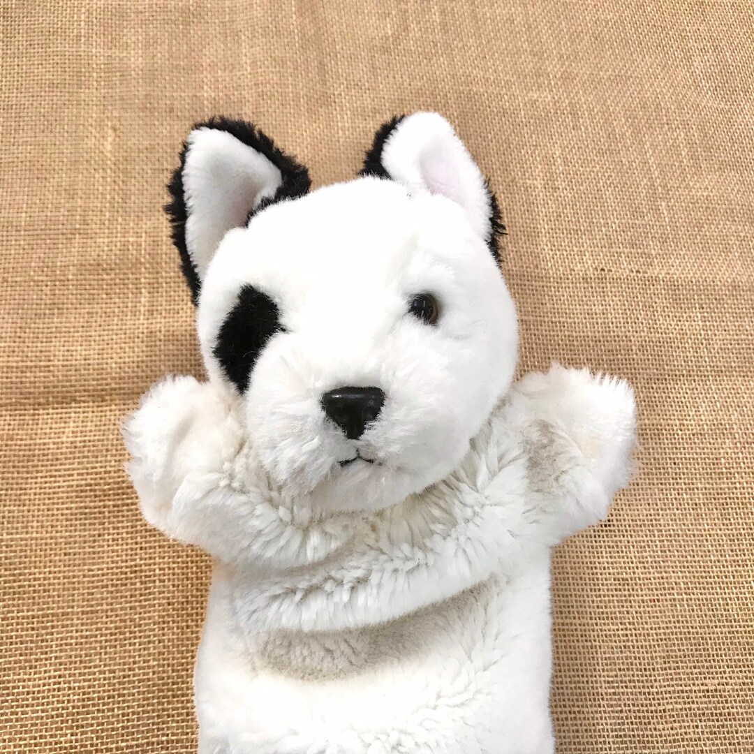 vintage-rare-24k-polar-puff-spotted-dog-hand-puppet-plush-puppy-dog