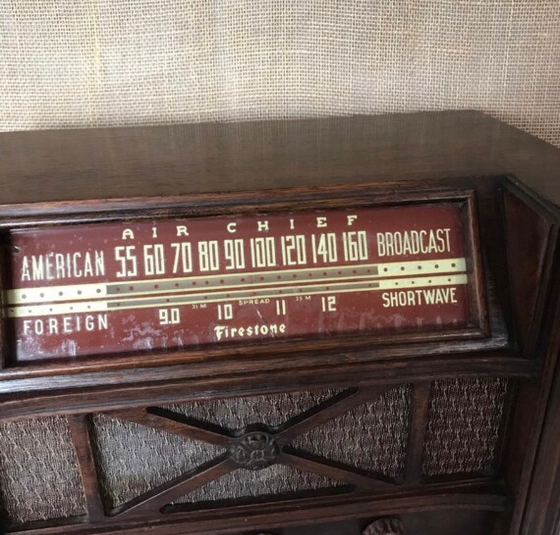 Vintage 1940s Air Chief Firestone Radio Art Deco Art Deco - Etsy