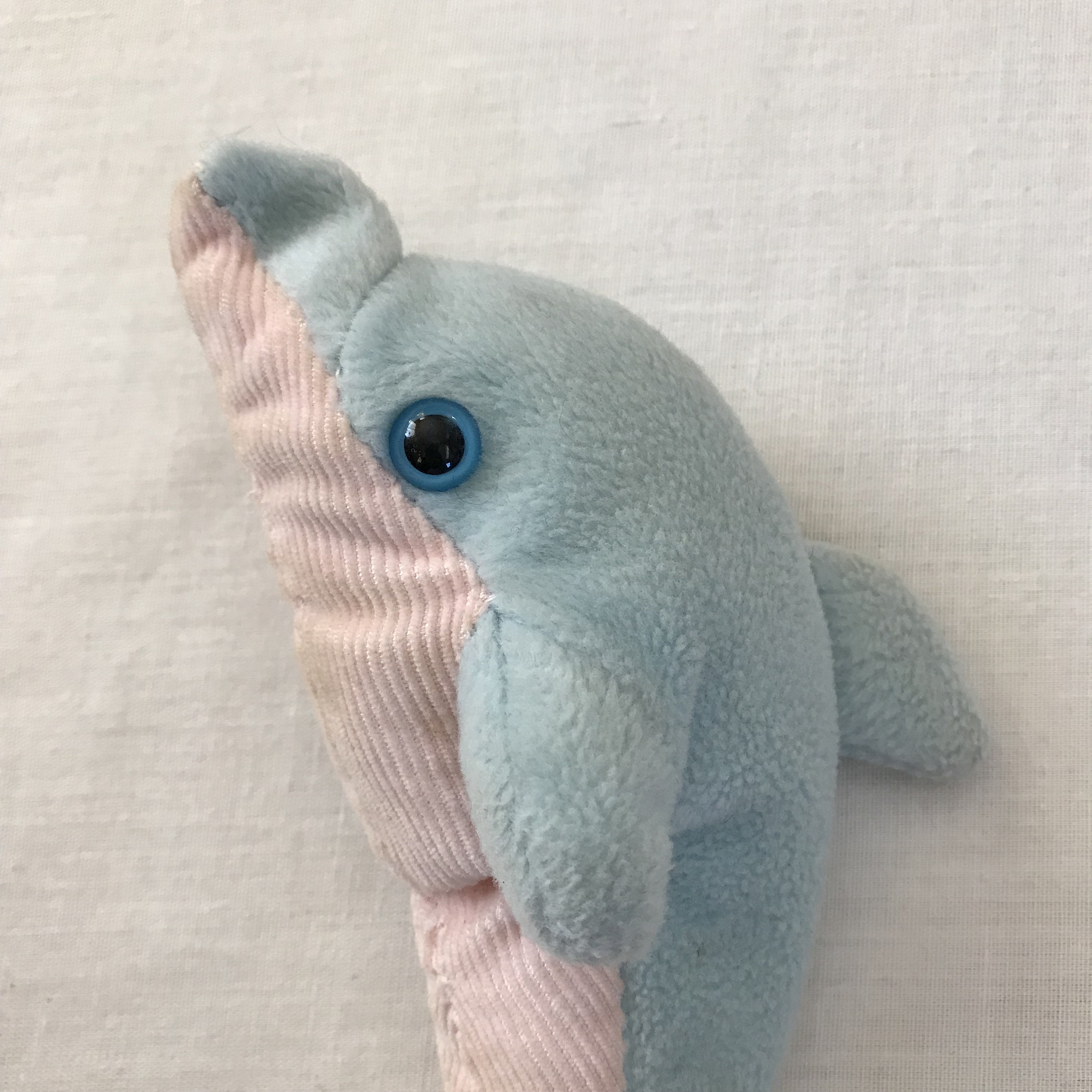 Vintage Baby Blue Finz the Dolphin Plush Small Mini Size Cute Fish ...