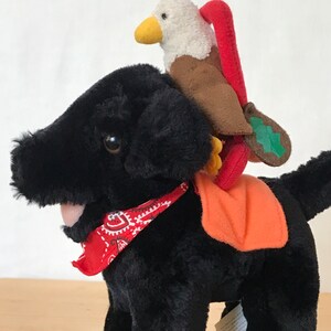 Small Stuffed Labrador Plush With Eagle Dog Guide Stuffed Animal Lab ...