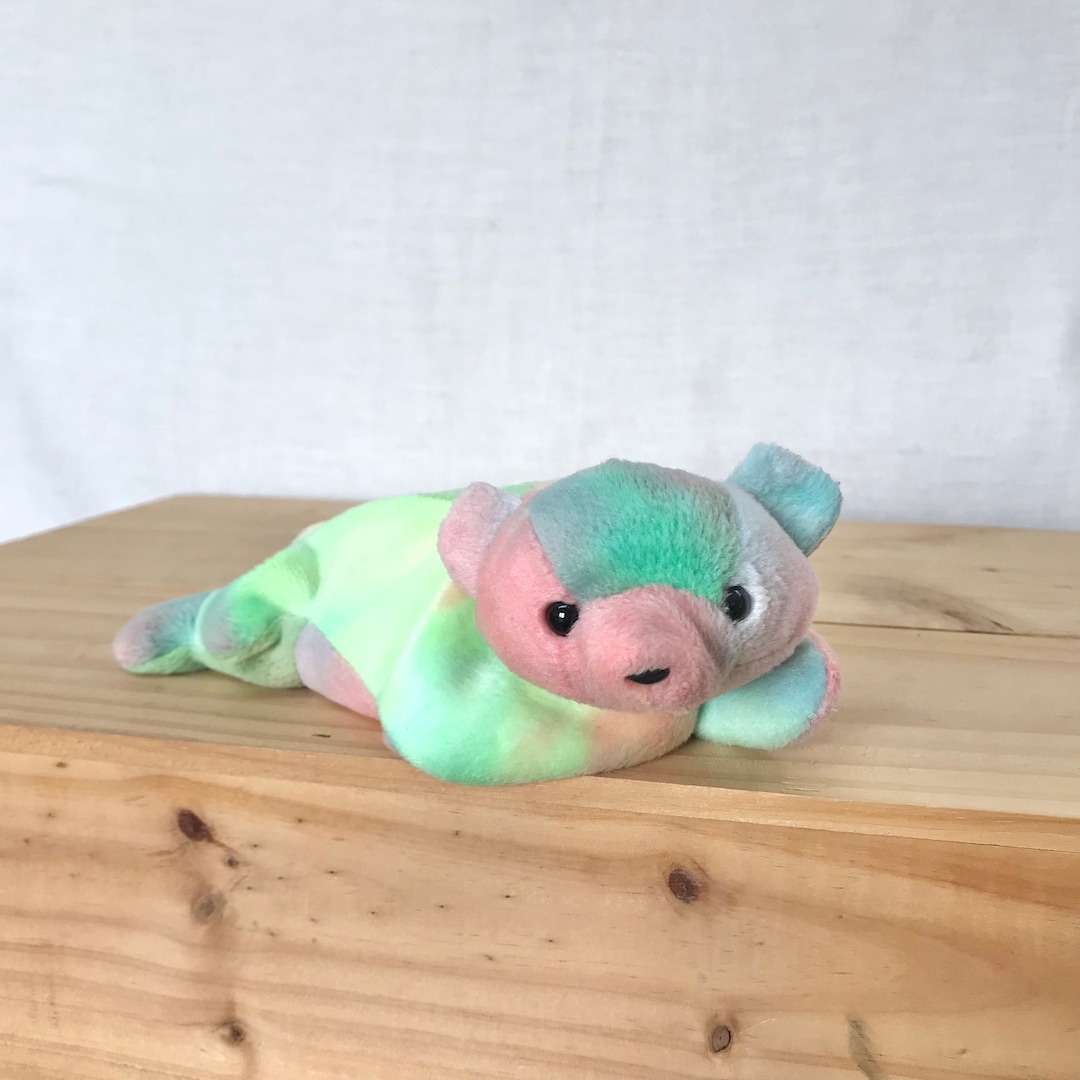 Ty Sammy the Pastel Bear Stuffed Teddy Bear Neon Collectible Ty Teddy ...