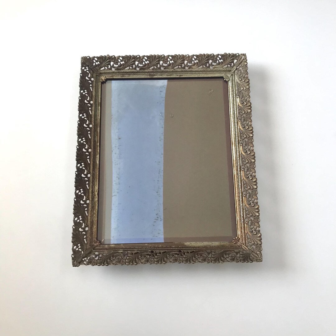 Ornate Brass Frame Picture Frame Mid Century Rococo Guilded Ornate ...
