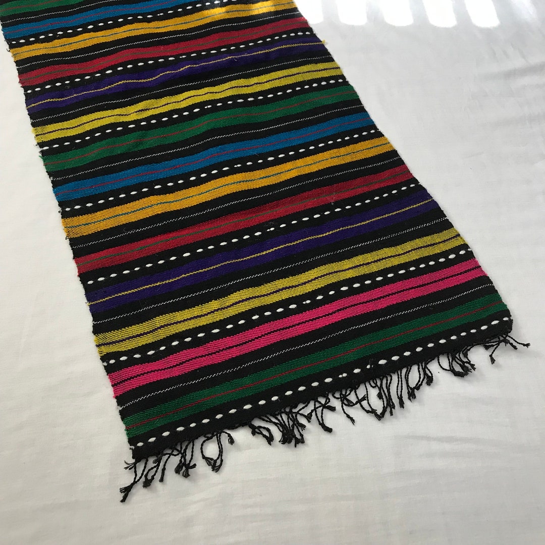 Antique Slavic Wool Weaved Runner Striped Colorful European Balkan ...