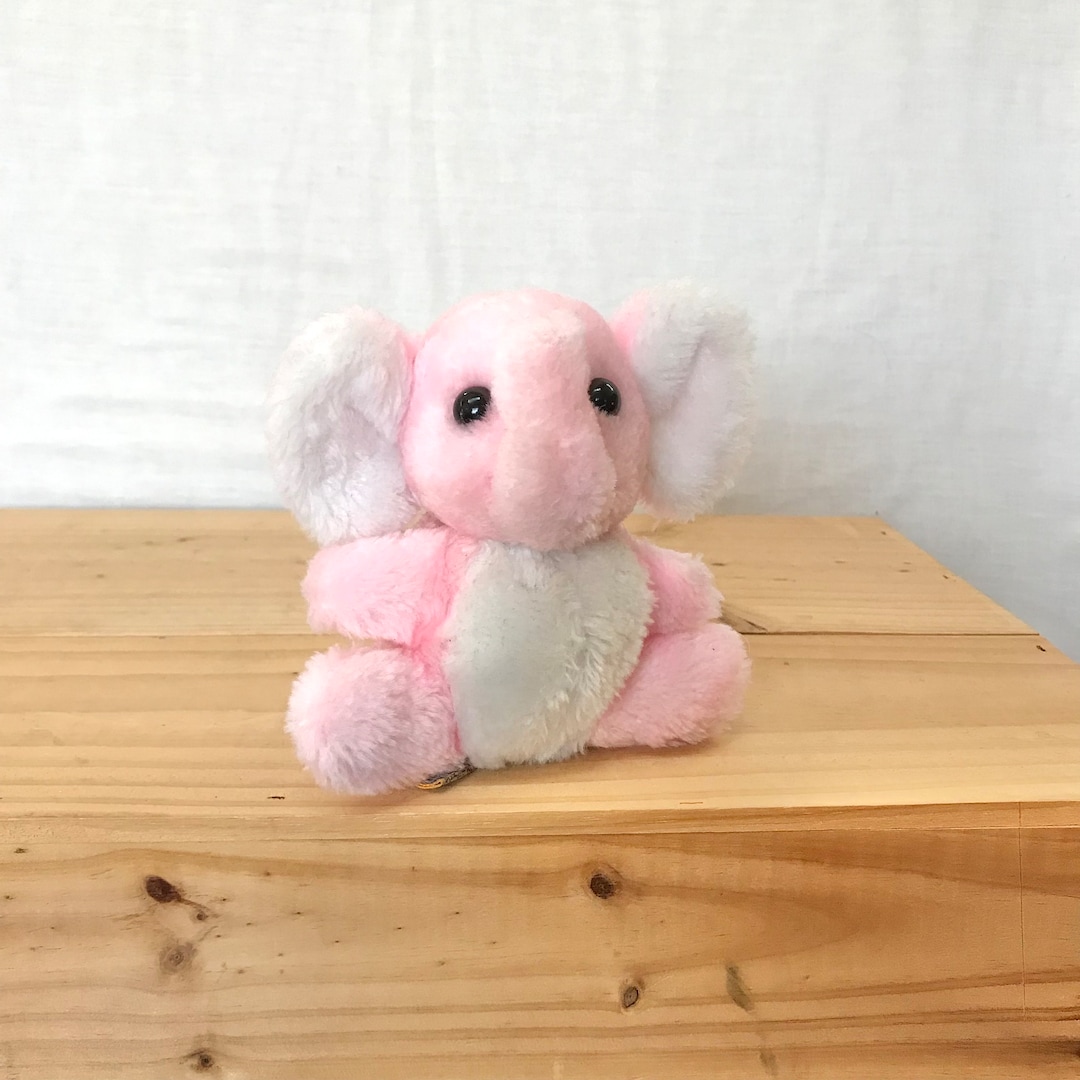 Vintage Dakin Baby Pink Elephant Plushies Stuffed Animal Plush Toy ...