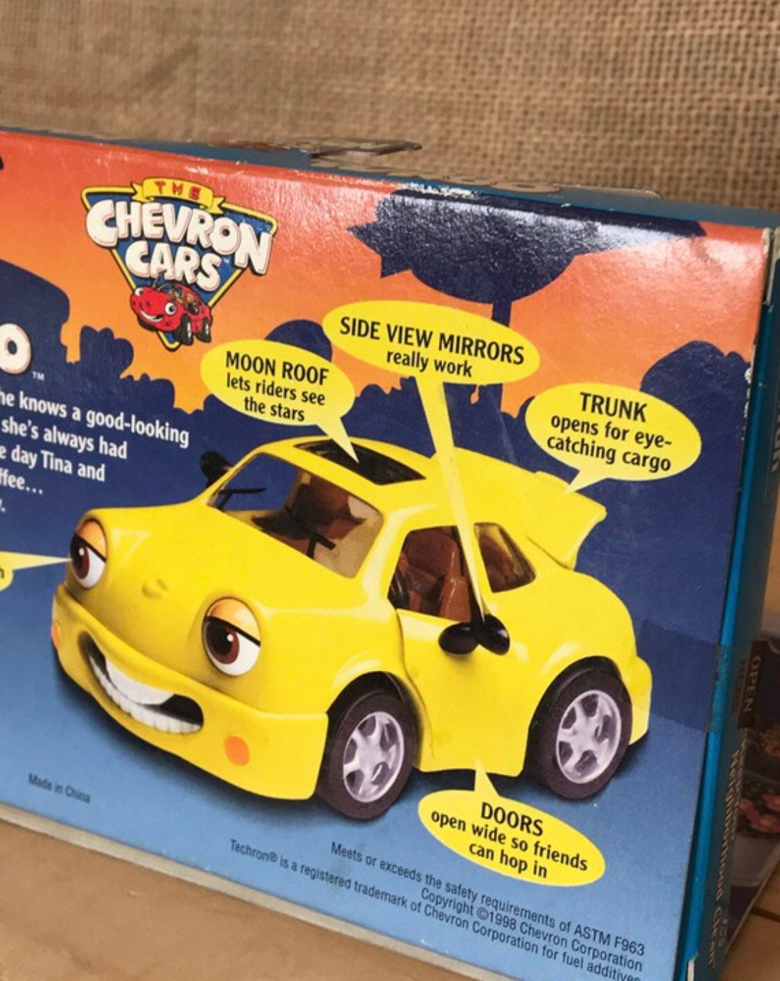 Chevron Techron Toy Cars
