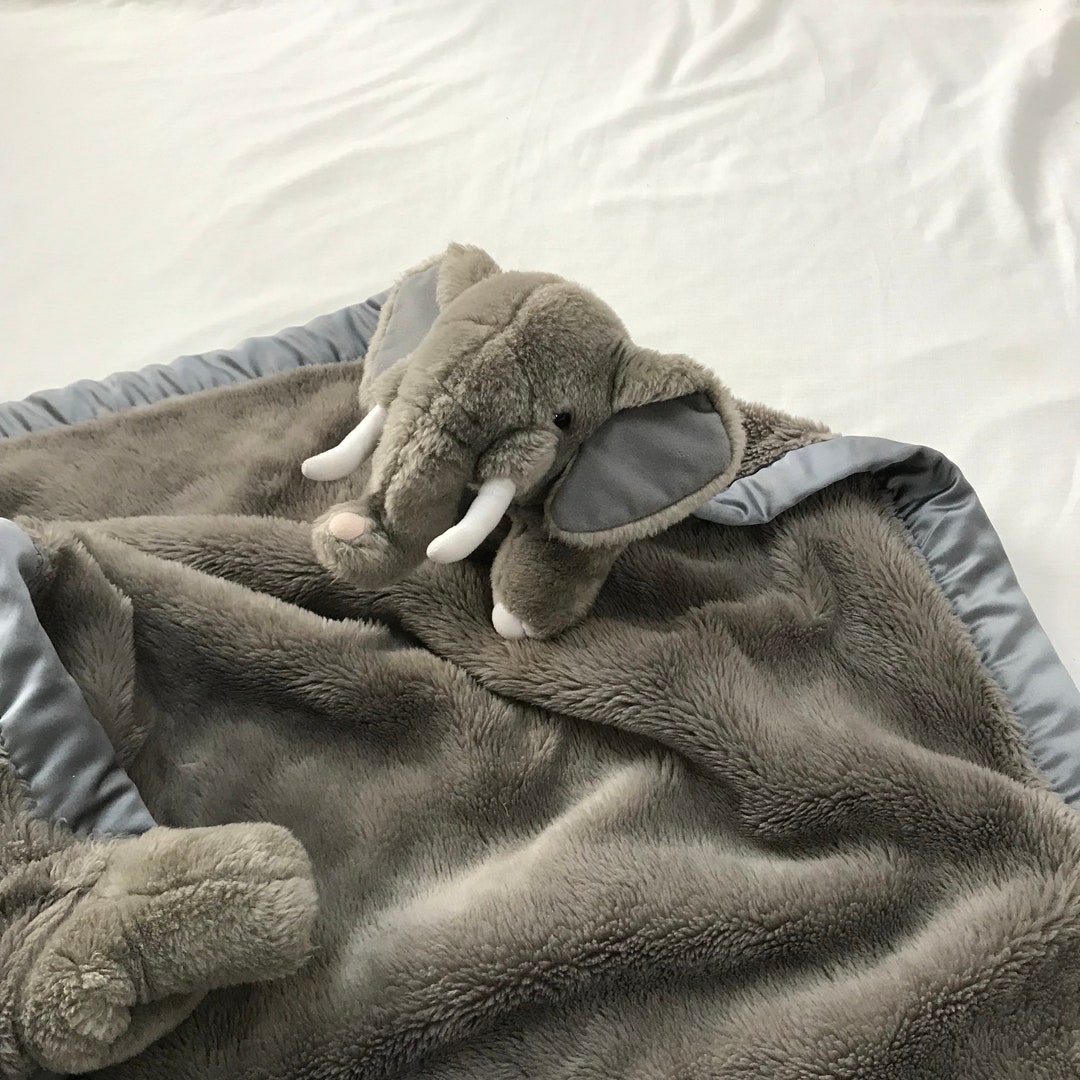 Vintage Baby Blanket My Banky Baby Elephant Security Blanket Boys Girls ...