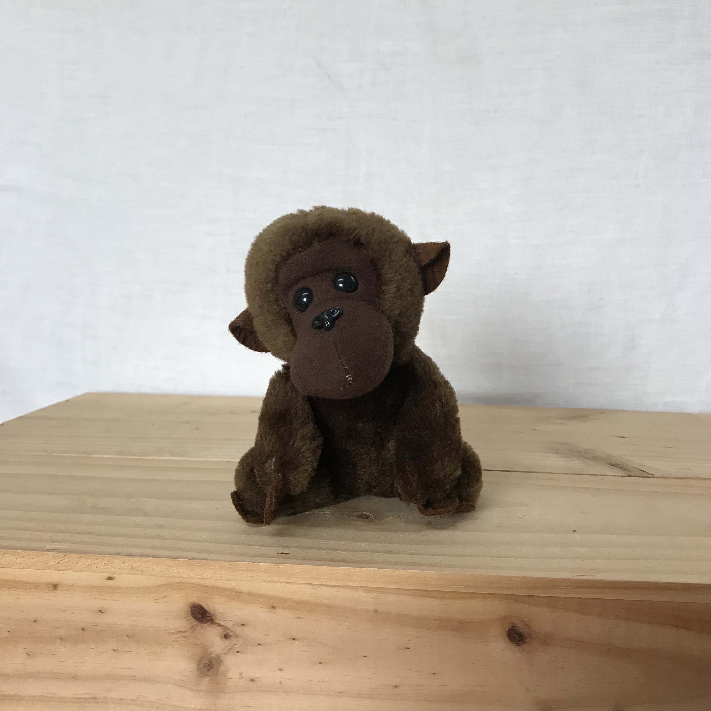 Vintage 1976 Dakin Baby Monkey Ape Magpie Monkey Chimp Plush Brown 6 Ape Cute Adorable Stuffed ...
