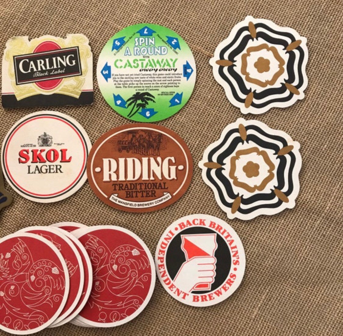 Vintage Set of 20 Advertising Coasters Paper Beer Pub Drink - Etsy