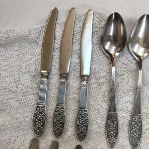 Complete Set Antique Melchior Silverware Russian USSR Silverware Set ...